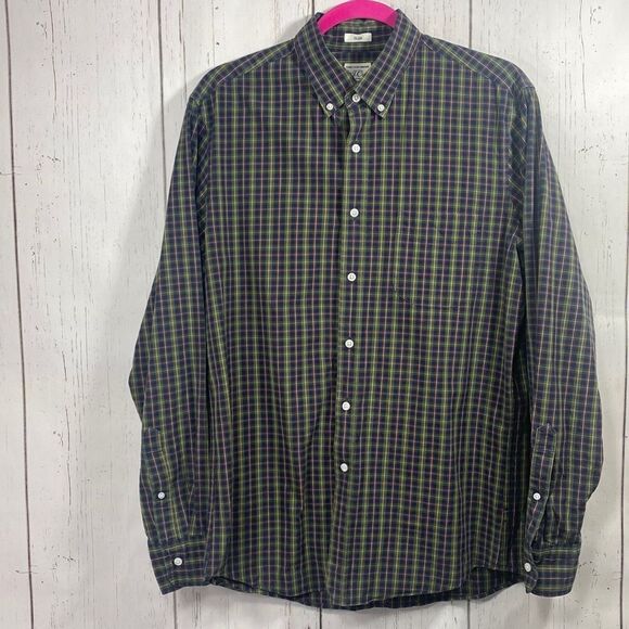 J. Crew | Shirts | J Crew Mens Slim Fit Plaid Stretch Secret Washbutton Down Shirt | Poshmark
